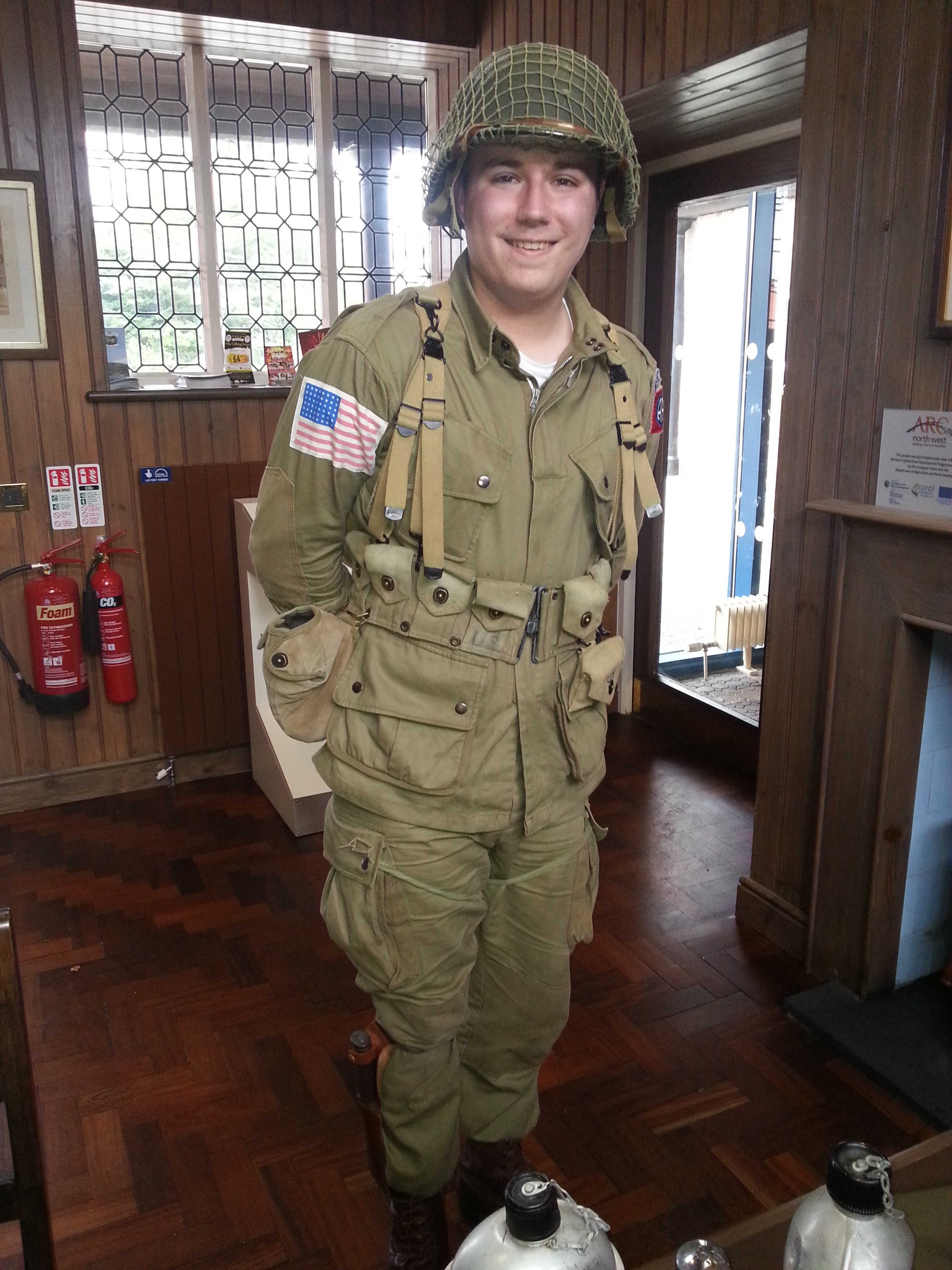 LOOK UP!- WW2 U.S RANGERS PARACHUTING IN TO SION MILLS! - Sion Stables